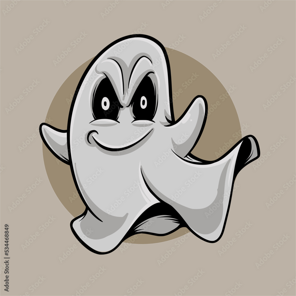 cartoon ghost Stock Vector | Adobe Stock