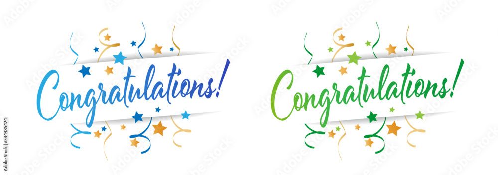 Congratulations Stock Vector | Adobe Stock