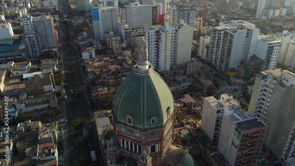 Drone video of the tallest church in Lima, Peru. It's called "iglesia ...