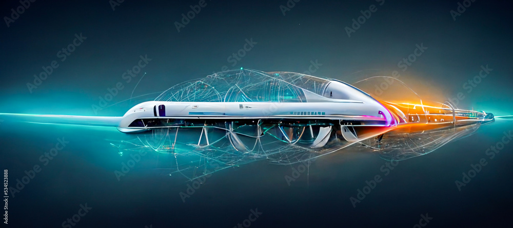 modern hyperloop Stock Illustration | Adobe Stock
