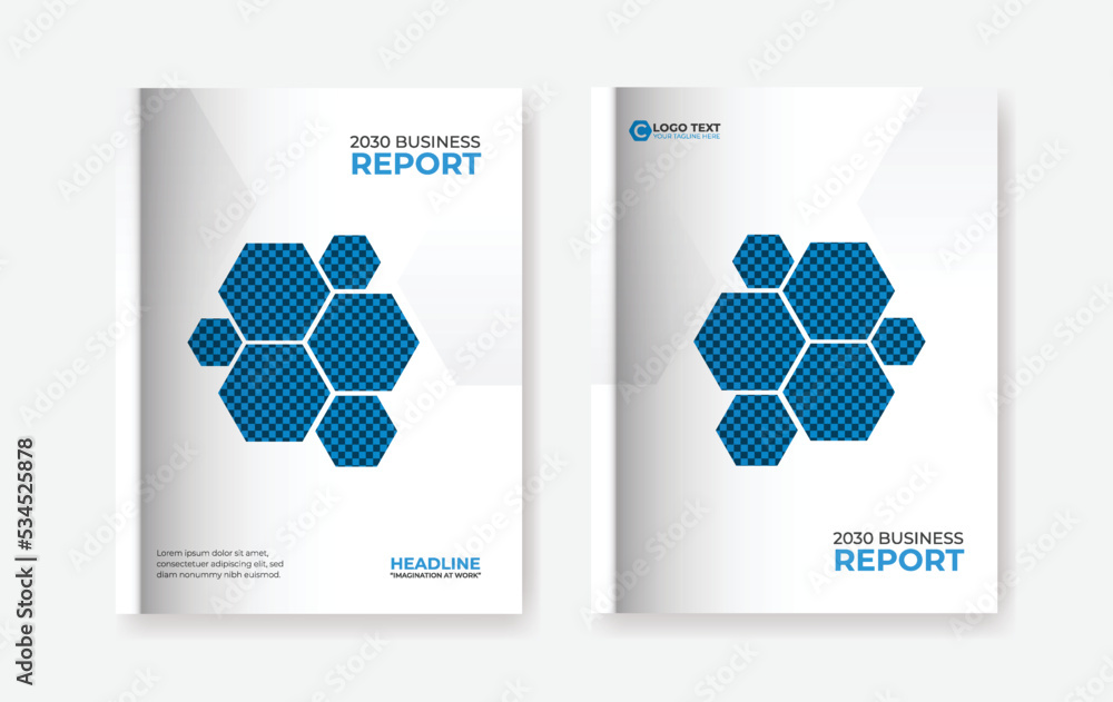 Booklet brochure and annual report and book cover, business catalog ...