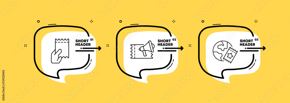 VIP ticket set icon. VIP person, all inclusive, important person, fast ...