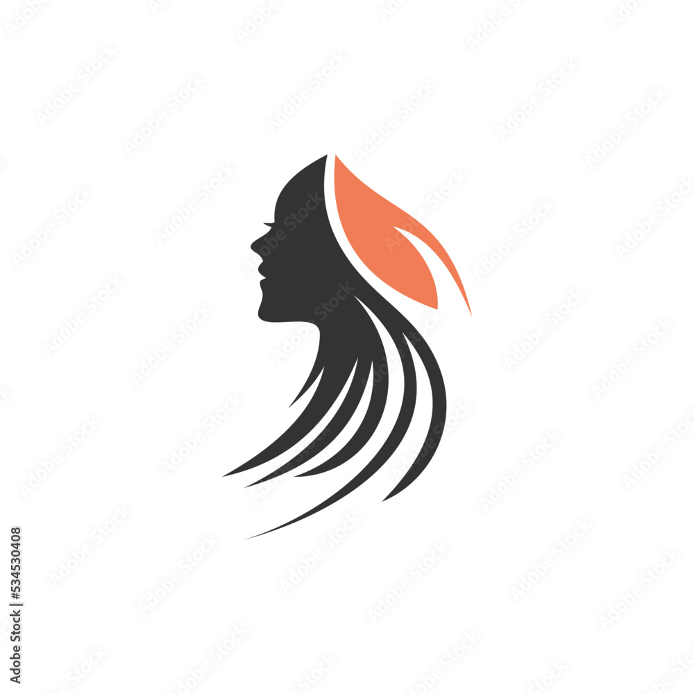 Beauty face logo design vector templates Stock Vector | Adobe Stock
