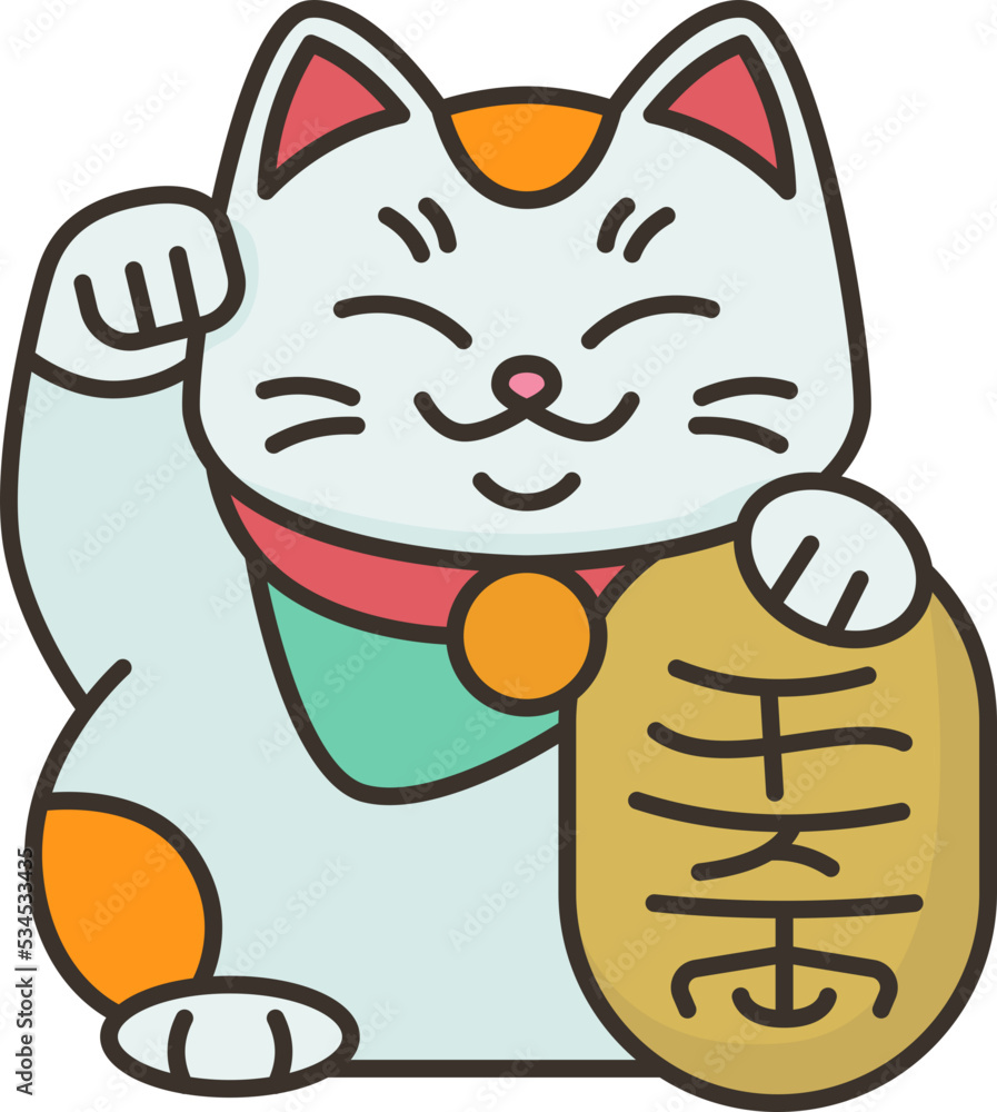 maneki icon Stock Vector | Adobe Stock