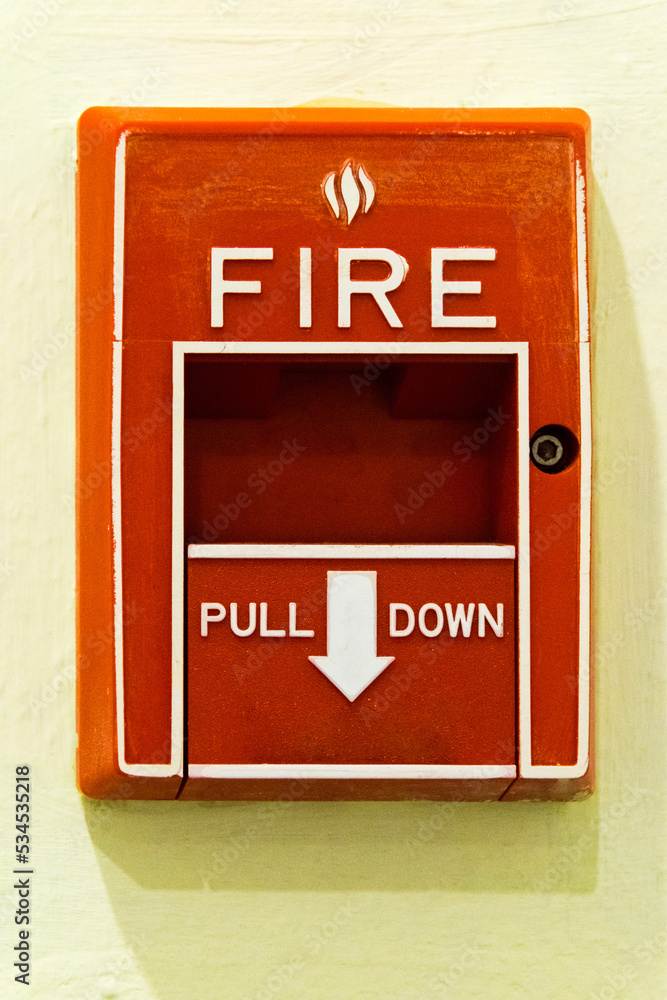 Fire alarm panel, fire alarm system in case of fire, prevention inside ...