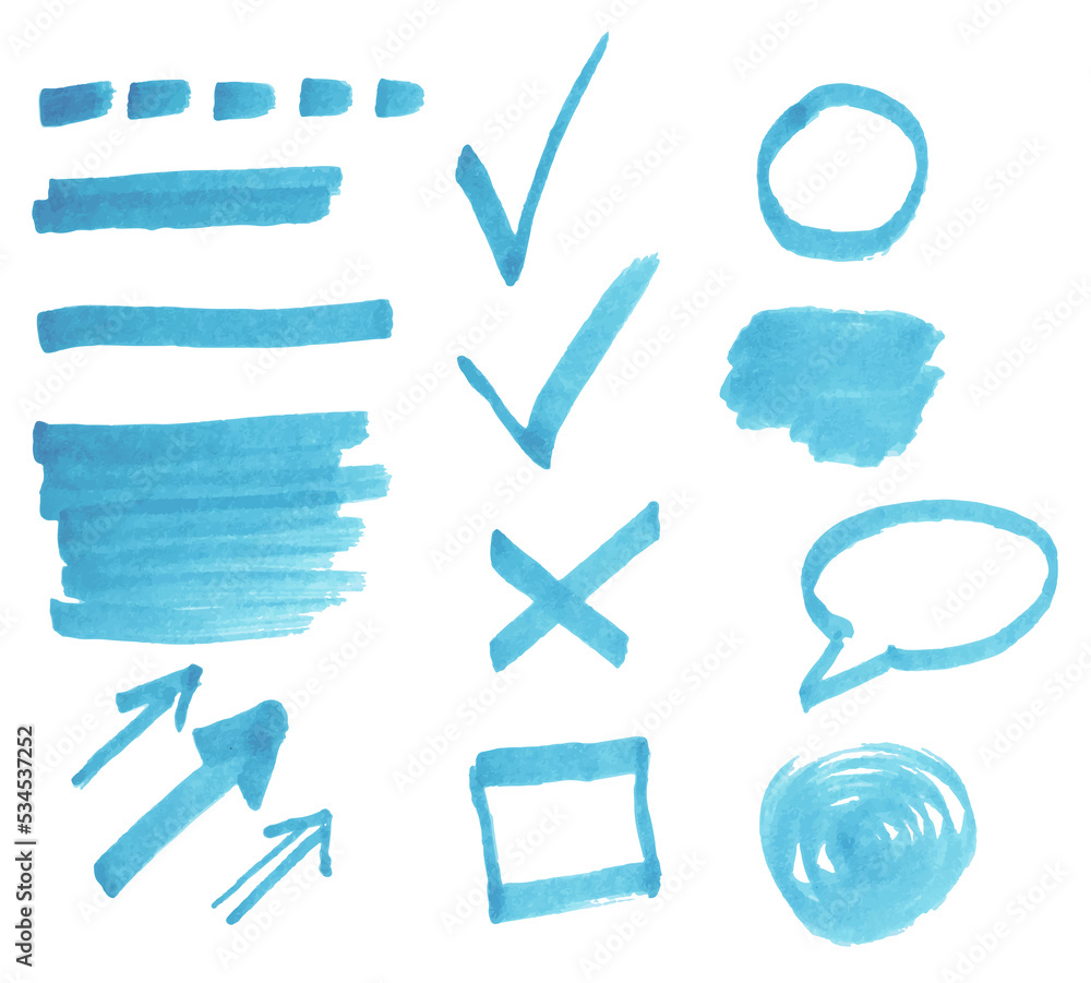 PNG transparent translucent blue highlighter spots, marks and ...