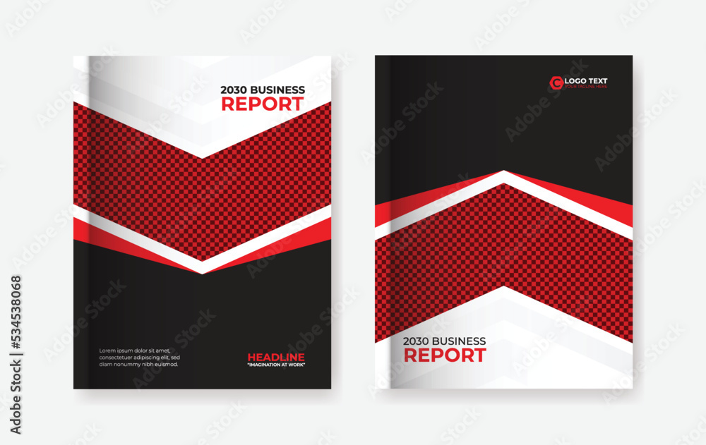Booklet brochure and annual report and book cover, business catalog ...