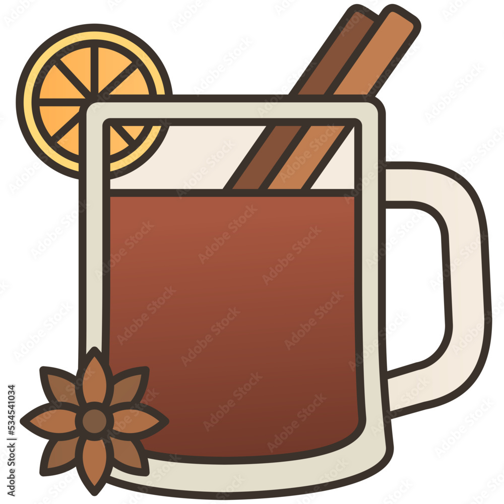 mulled icon Stock Vector | Adobe Stock