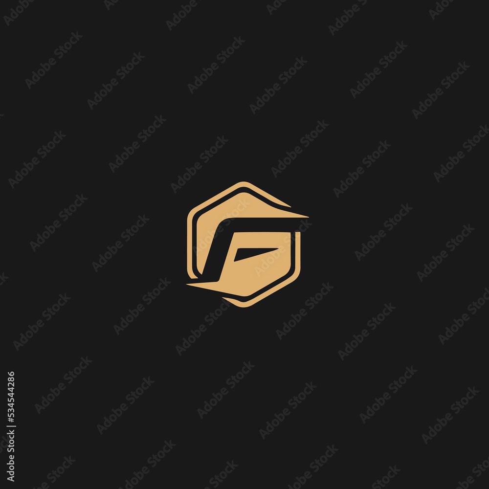 Initial polygon letter FG logo design. Modern letter FG logo design ...