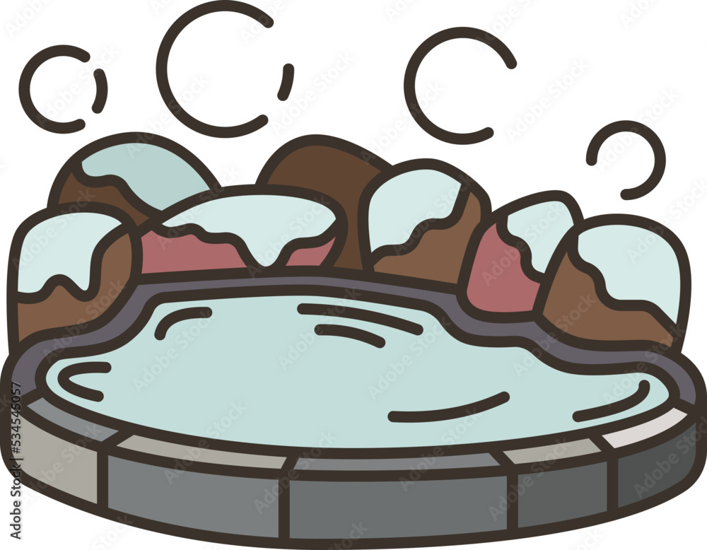 onsen icon Stock Vector | Adobe Stock