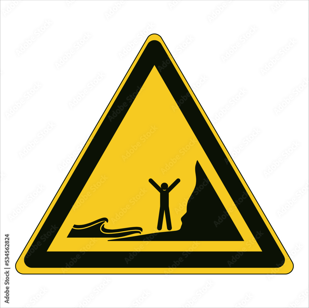 ISO 7010 Registered safety signs - Warnings - Warning Incoming tides ...