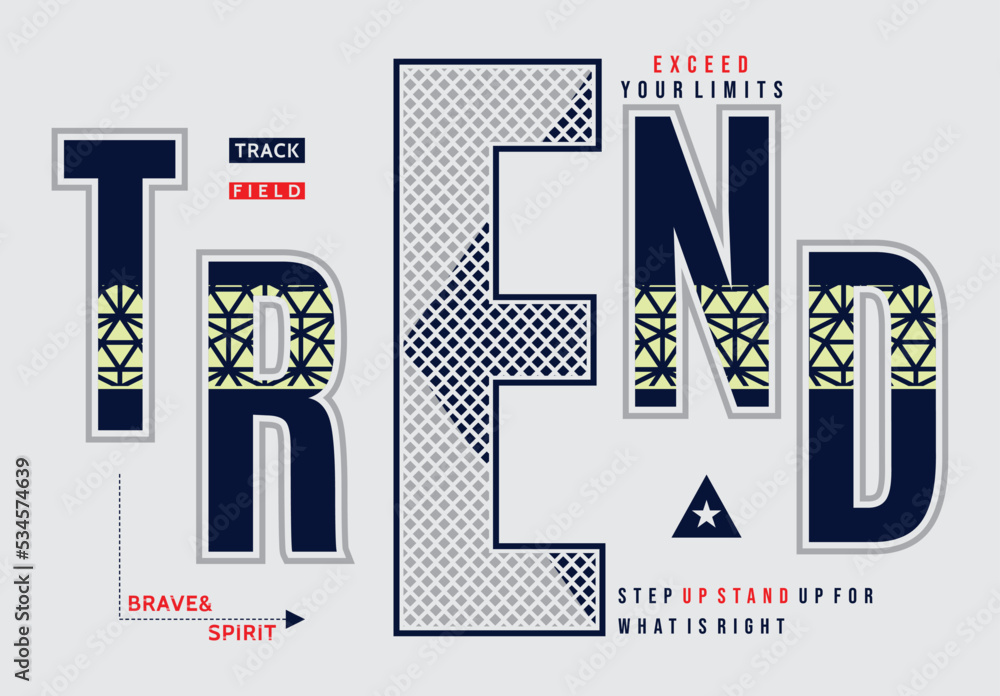 Trend word and slogans typography design with diamond and mess lines ...