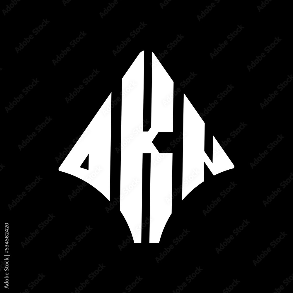 DKN logo. DKN letter. DKN letter logo design. DKN modern and creative ...