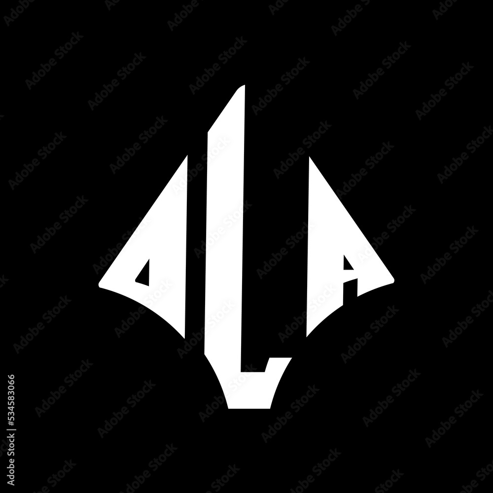DLA logo. DLA letter. DLA letter logo design. DLA modern and creative ...