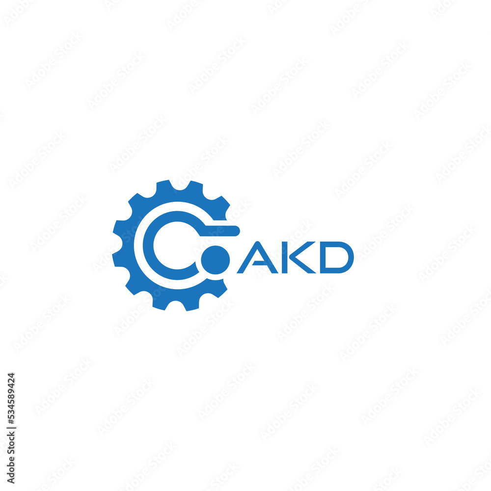 AKD letter design for logo and icon.AKD typography for technology ...