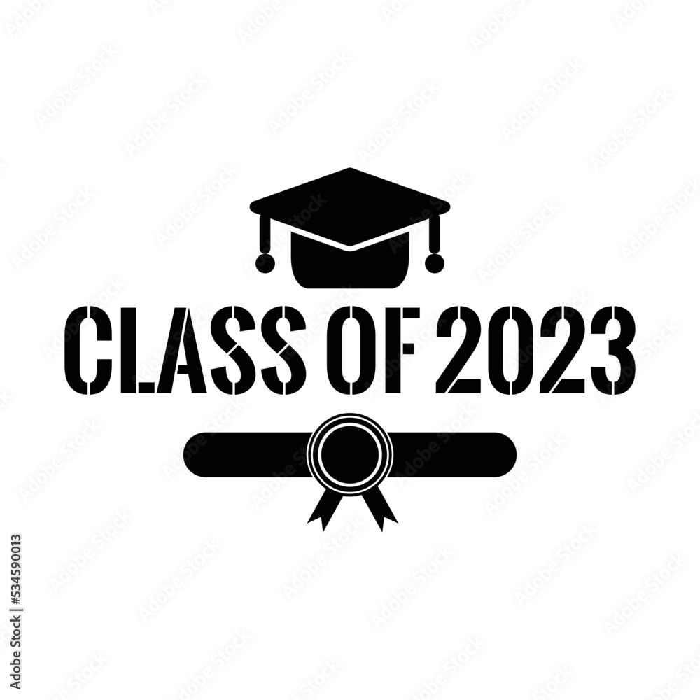 Class of 2023. Template for graduation party design, high school or ...