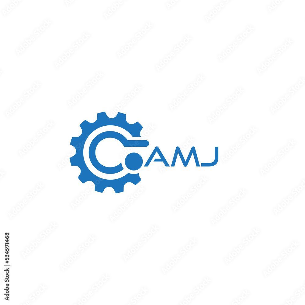 AMJ letter design for logo and icon.AMJ typography for technology ...