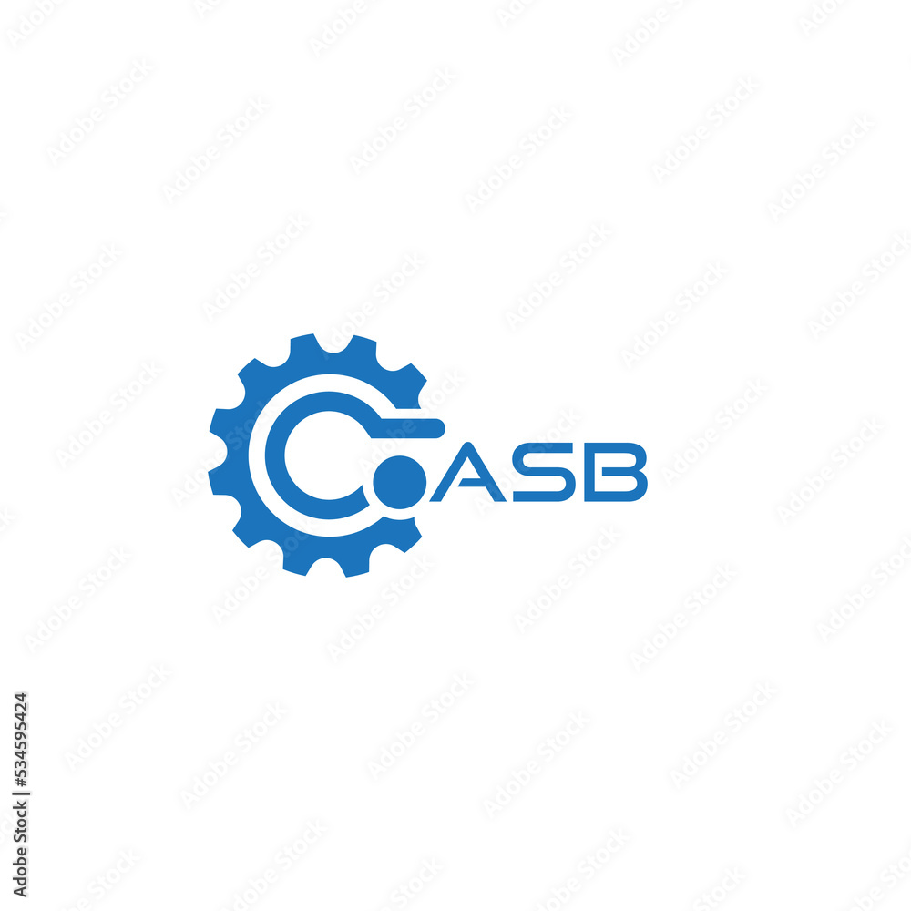 ASB letter design for logo and icon.ASB typography for technology ...