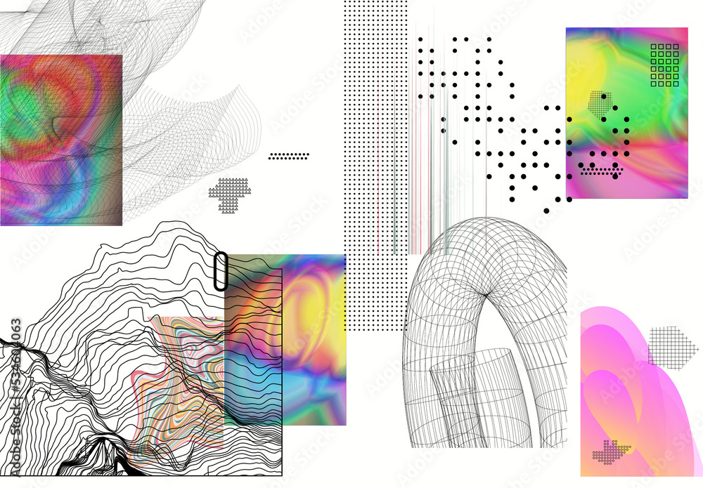 Modern Gothic Design Elements Illustration Set Stock Template | Adobe Stock
