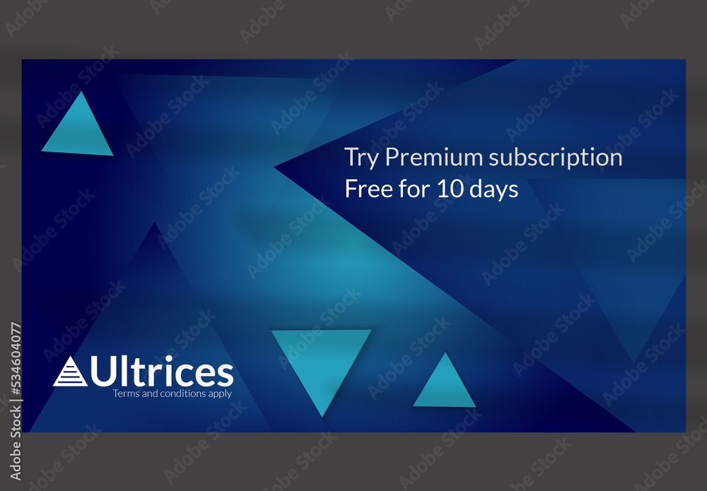 Slideshow Ad Layout with Vanishing Gradient and Paper Cut Shapes Stock ...