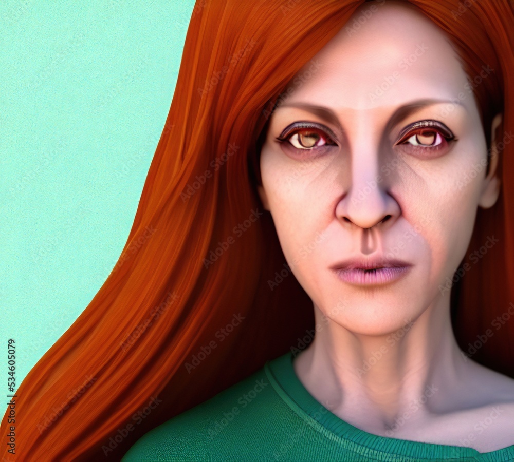 44 year old female Medical Assistant born in Tehran, Iran with ginger ...