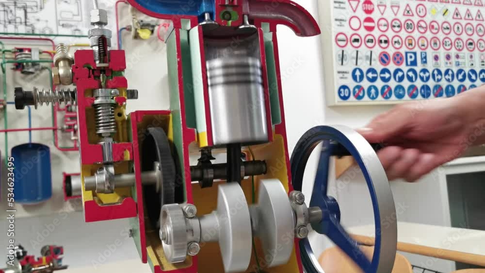 cutaway of mechanical parts for driving school educational purpose in ...