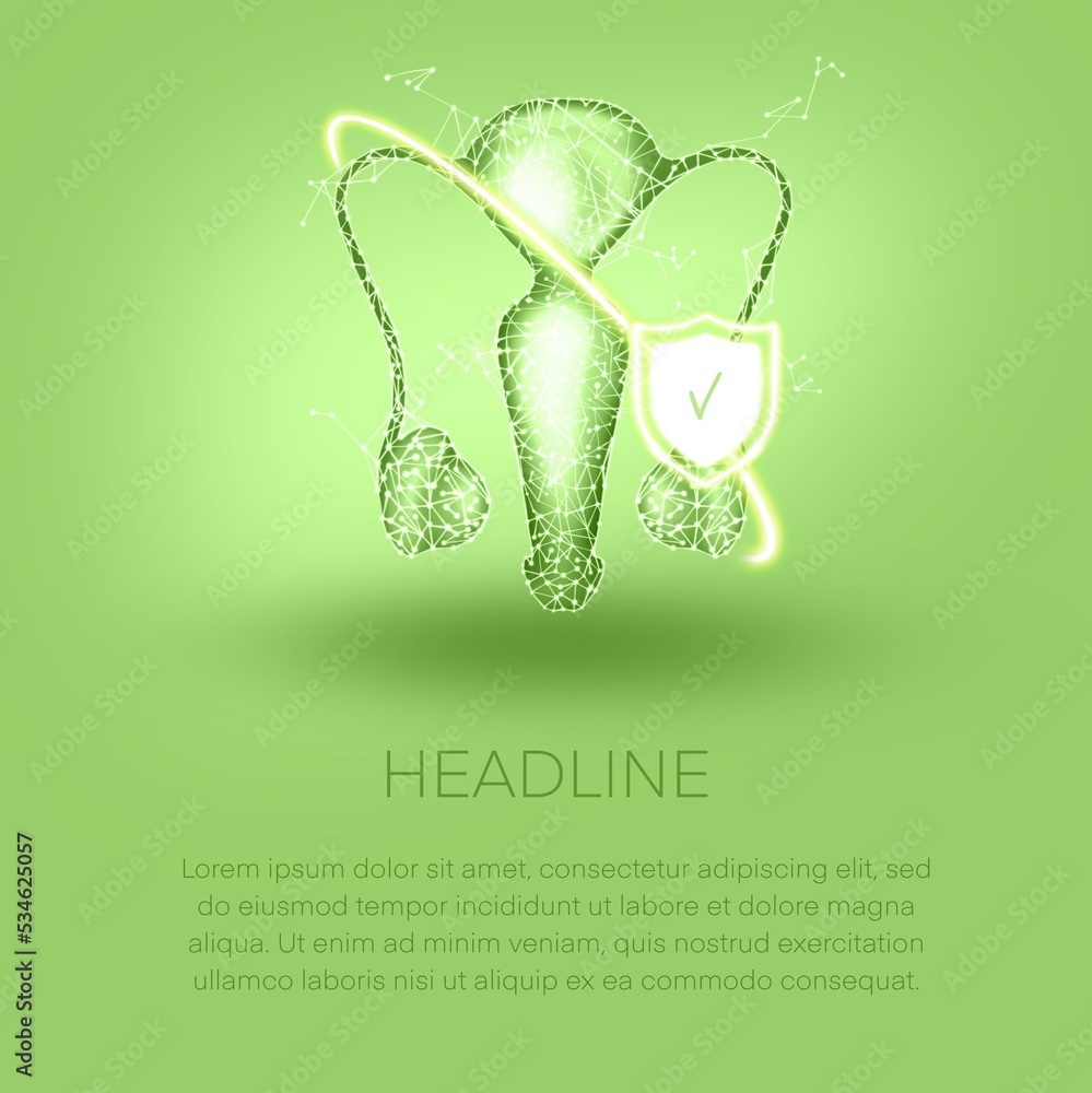 The concept of the health of the male reproductive system with a beam ...