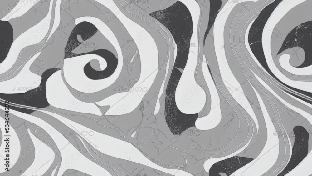 seamless looping animation with realistic marble animation in white and ...