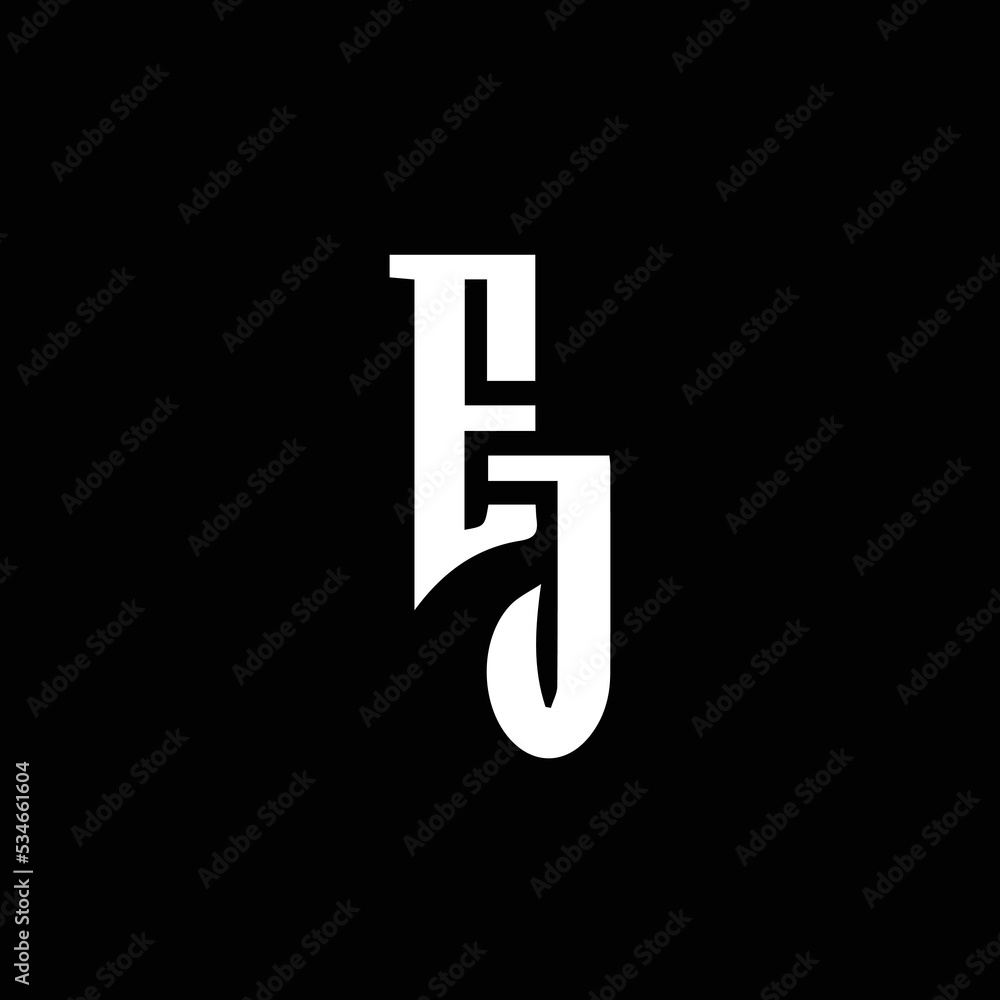 EJ EJ Logo Design, Creative Minimal Letter EJ EJ Monogram Stock Vector ...