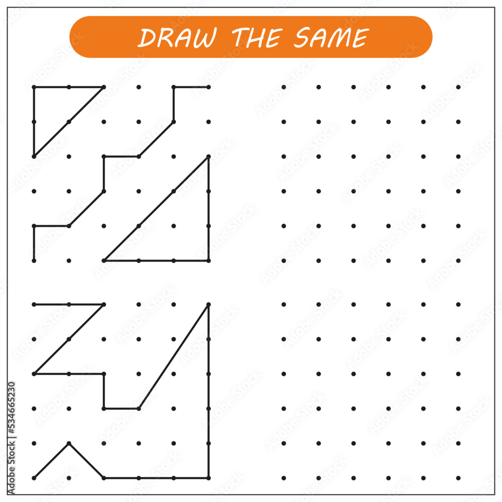 Educational children game, printable worksheet for children. Tracing ...