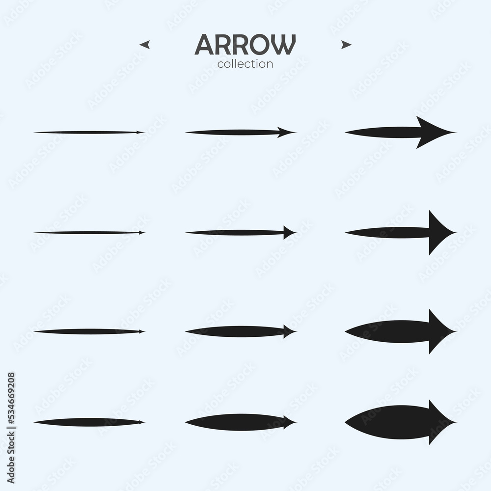 Arow Icons. Icons collection. Modern vector symbols. Simple Minimal ...