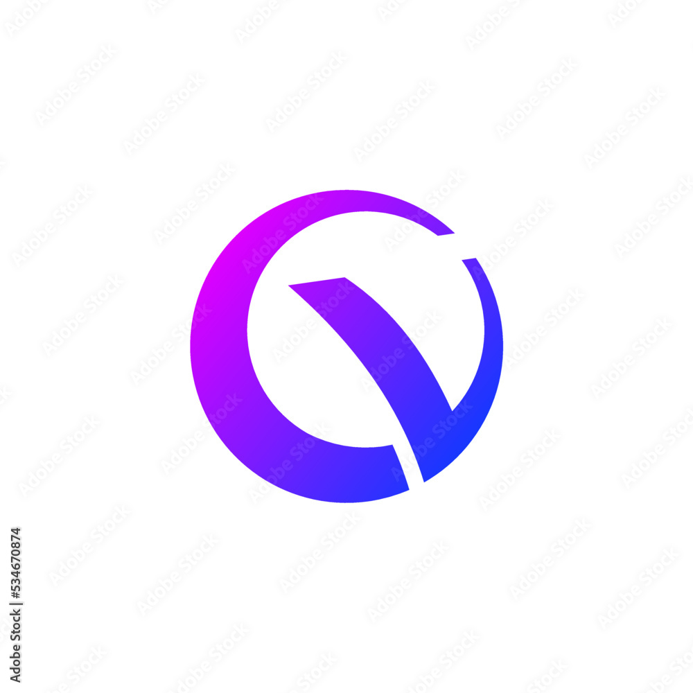Cv Logo Vector C V Art, Icons and Graphics Stock Vector | Adobe Stock