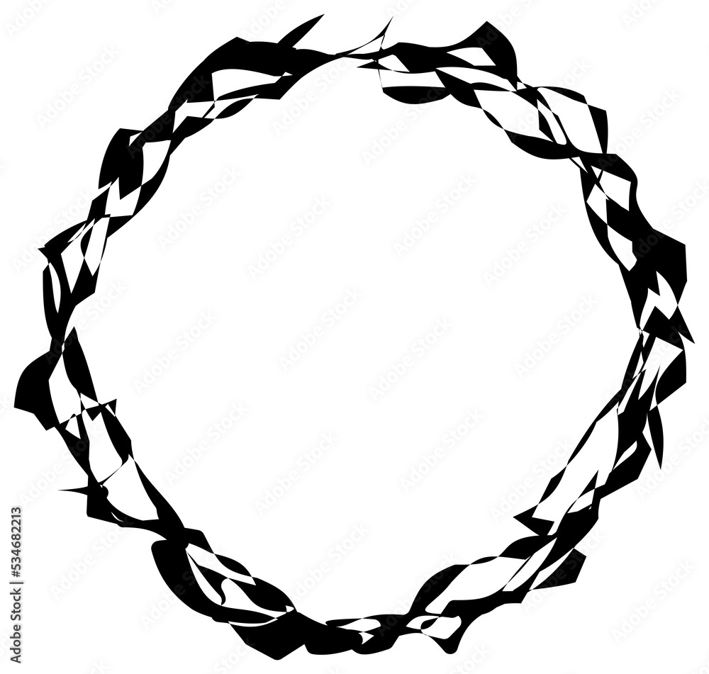 Vintage abstract circle frame. PNG with transparent background. Stock ...