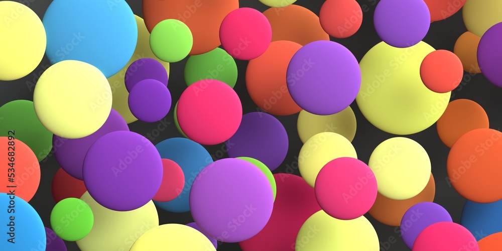 abstract spherical volumes with a blue background. Light curved shapes ...