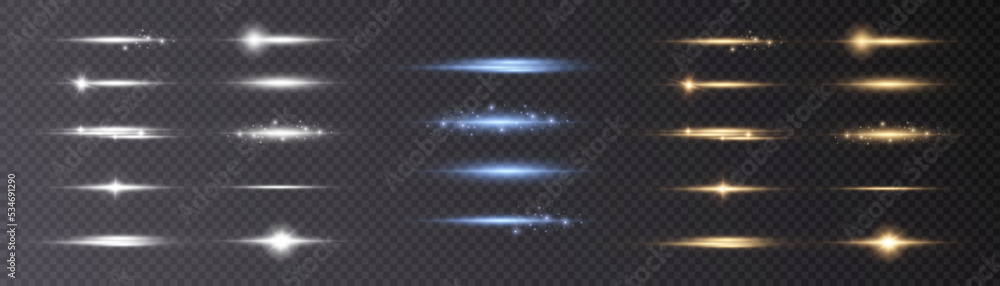 Set of bright gold stars with highlights. vector png Stock Vector ...