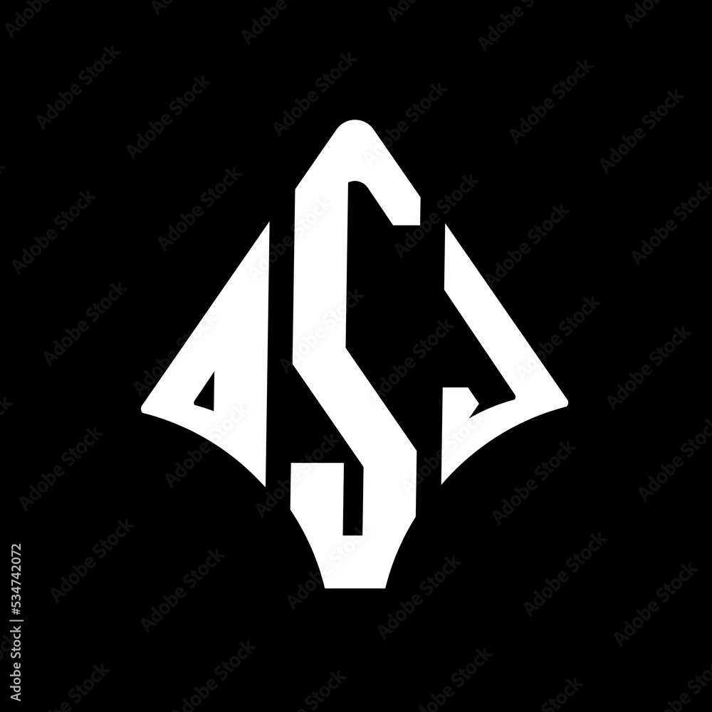 DSJ logo. DSJ letter. DSJ letter logo design. DSJ modern and creative ...