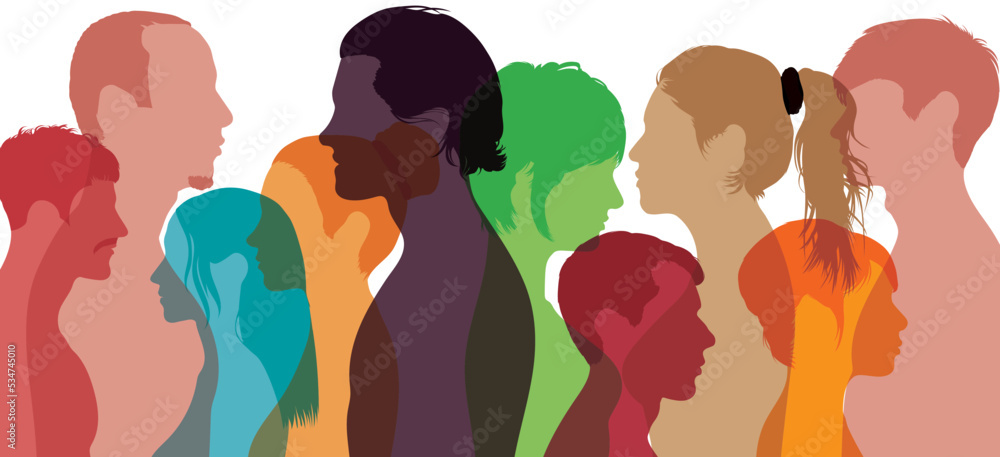 Business coworkers from different ethnic groups, collaborating and ...
