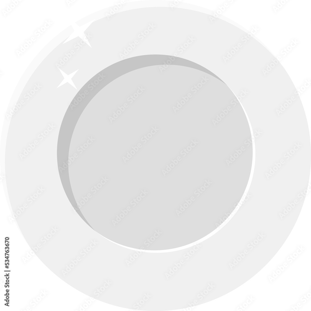 white ceramic round plate Stock Illustration | Adobe Stock
