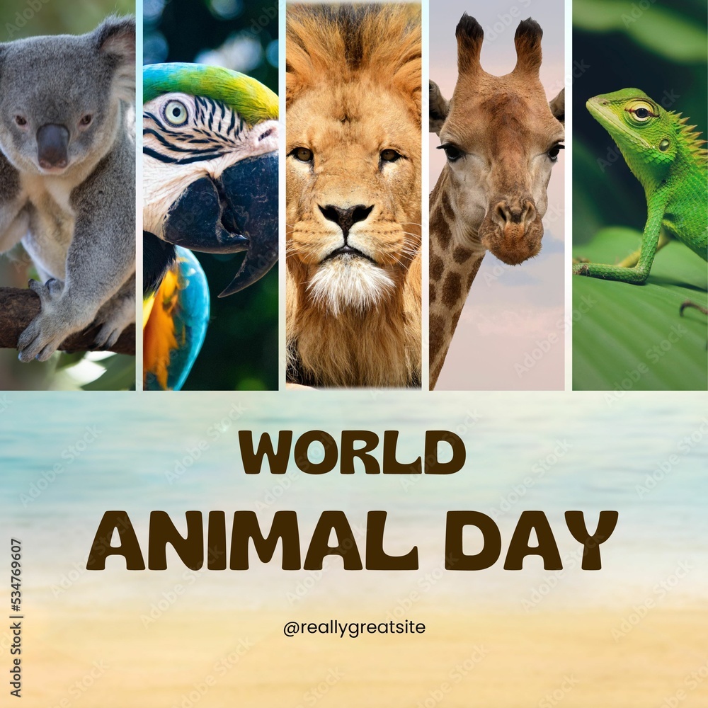 Foto de World Animal Day is a social movement charged with the Mission ...