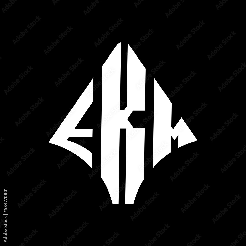 EKM logo. EKM letter. EKM letter logo design. EKM modern and creative letter logo. 3 letter logo ...