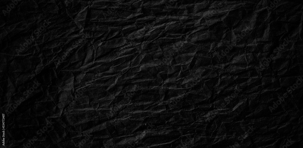 Black crumpled paper background or texture Stock Photo | Adobe Stock