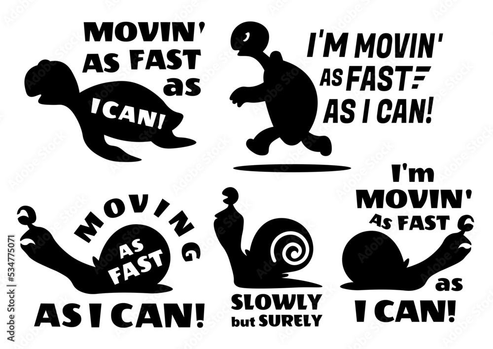 Car funny quotes SVG, Turtle SVG, Snail SVG, Car decoration SVG, Moving ...