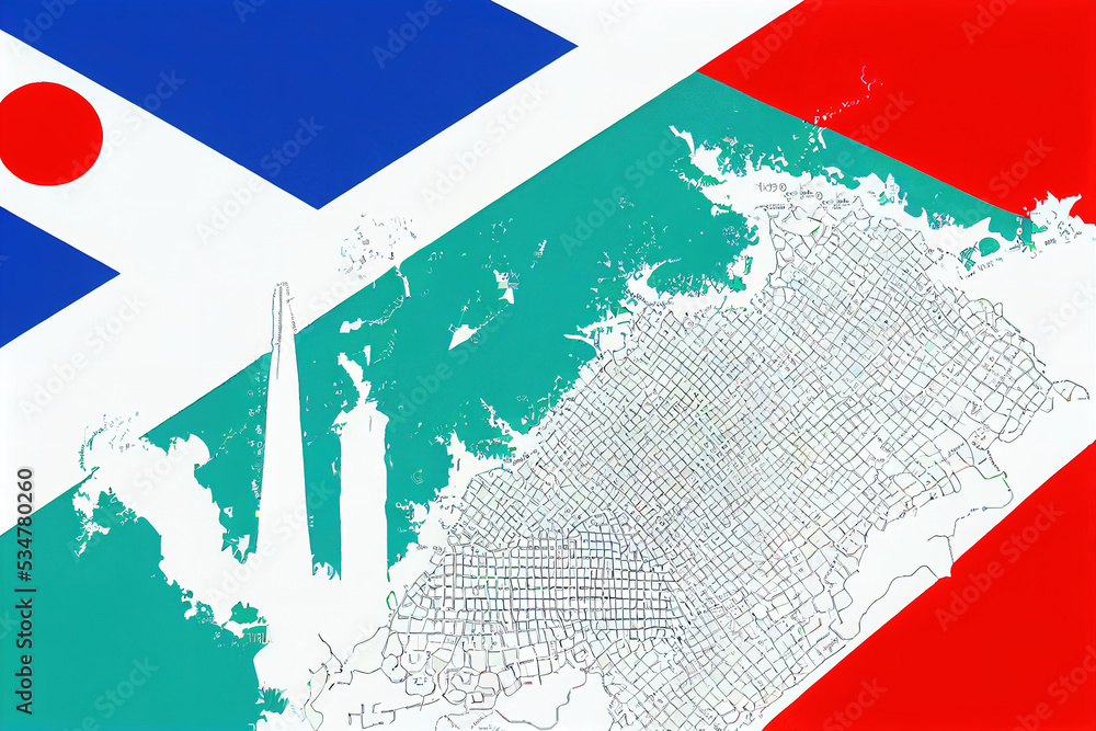 anime style, Geographic map of European country Italy with capital city ...