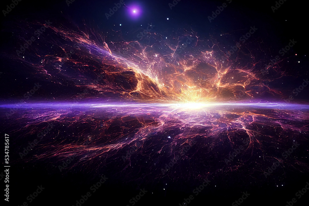 Explosion of Neutron Star 3D Visualization Art Work Awesome Abstract ...