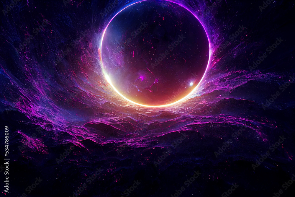 Space Black Hole Portal