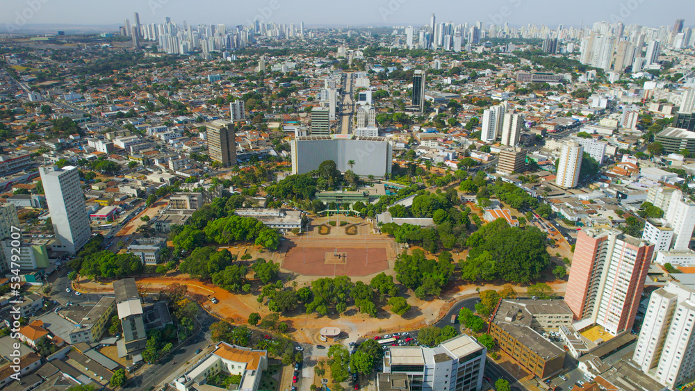 Aerial view of the city of Goiania, capital of Goiás Stock Photo ...