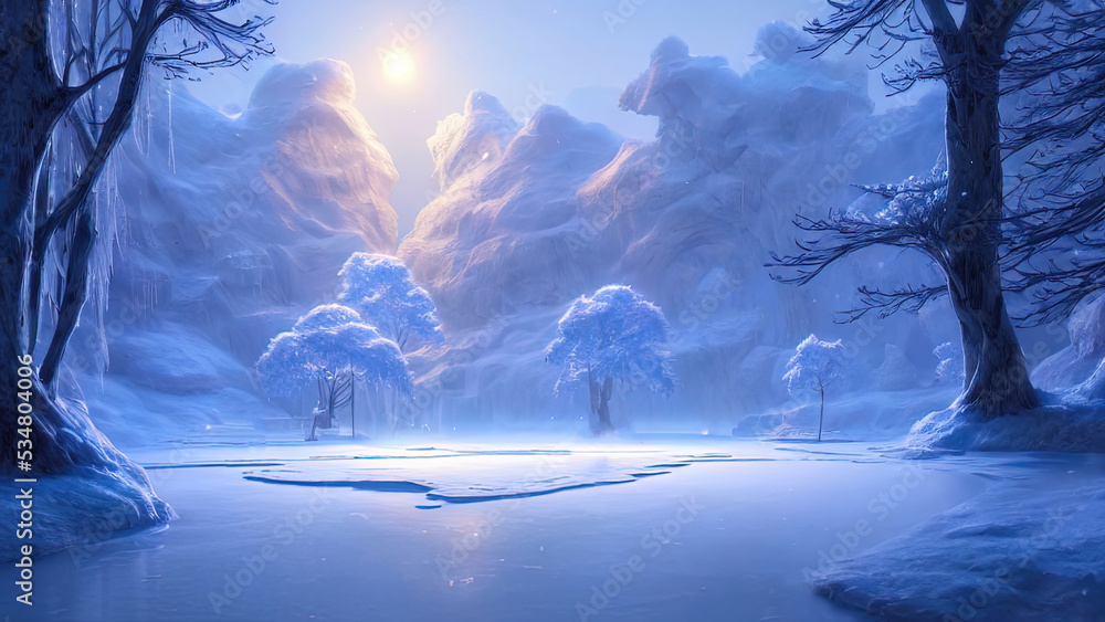 3d Snow Falling Wallpaper