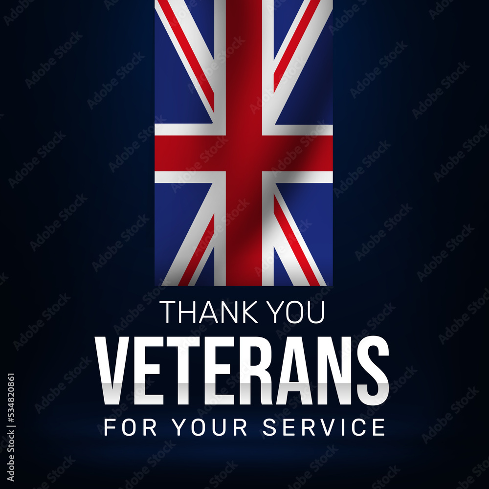 Thank you veterans for your service with the United Kingdom waving the ...
