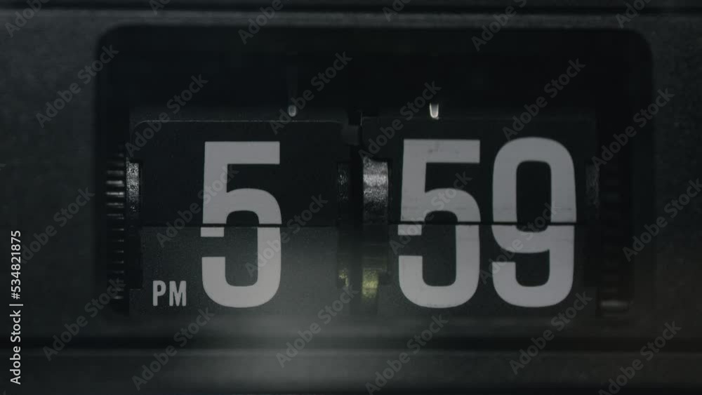 Flip Clock. Flipping 6 pm. Retro Flip Clock Spinning. Groundhog day ... Flip Clock. Flipping 6 pm. Retro Flip Clock Spinning. Groundhog day ...