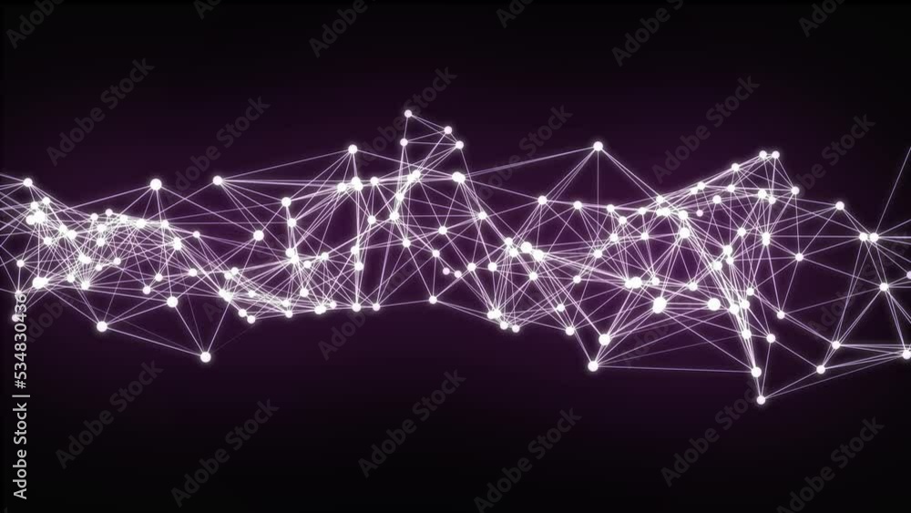 plexus technology network connation background, plexus line and dot moving on screen, Abstract ...